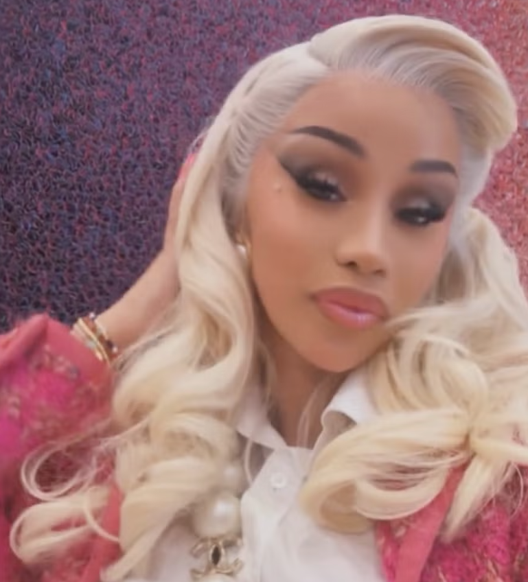 Cardi B Cheers on Stefon Diggs in Hot Pink Chanel - thehairnetwork.com ...
